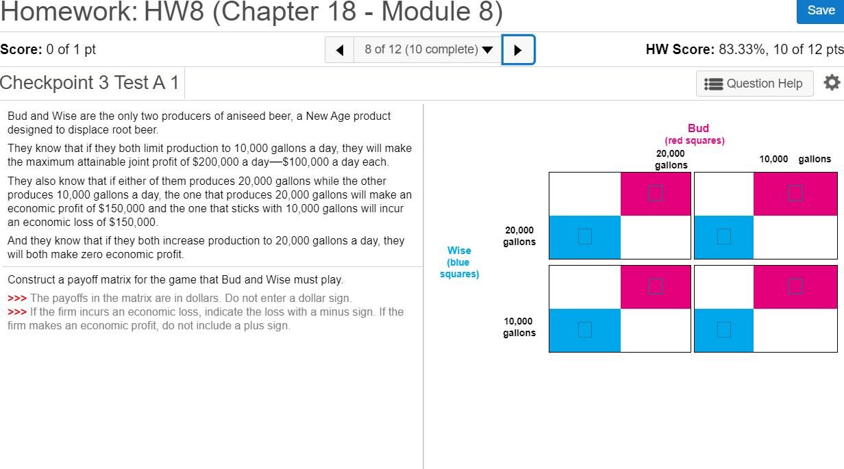 Solved Homework Hw8 Chapter 18 Module 8 Save Score 0