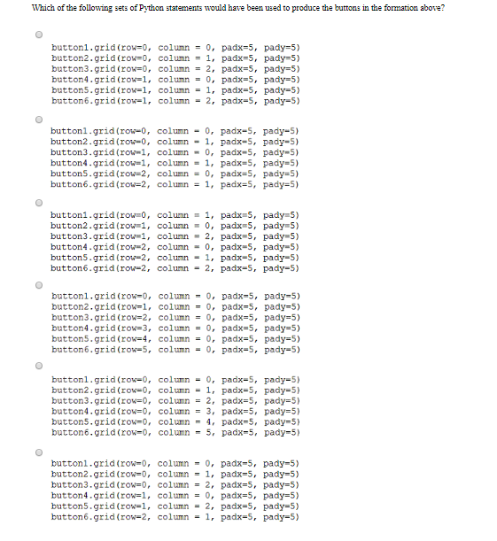 Solved QUESTION 1 Consider a python GUI program that | Chegg.com