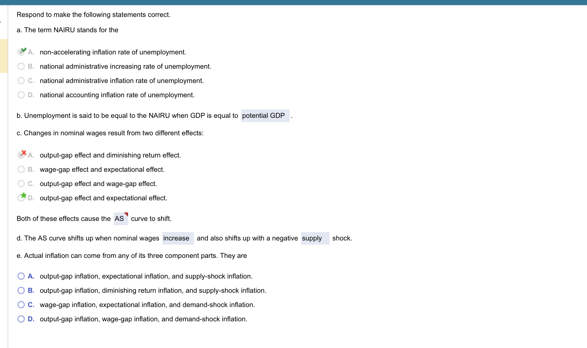 Solved Respond to make the following statements correct.a. | Chegg.com
