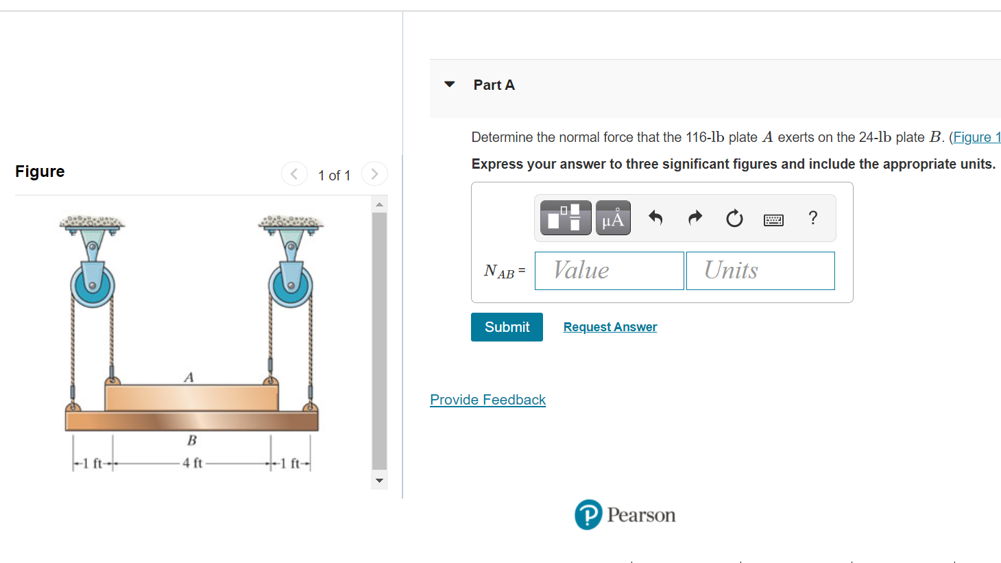 Solved Part A Determine the normal force that the 116-lb | Chegg.com