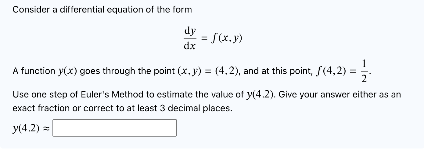 Solved Consider a differential equation of the form | Chegg.com
