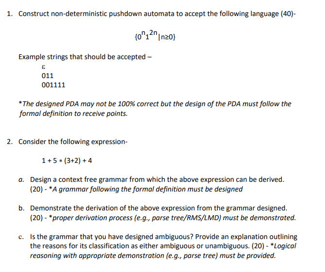 Solved Consider the following expression-1+5**(3+2)+4a. | Chegg.com