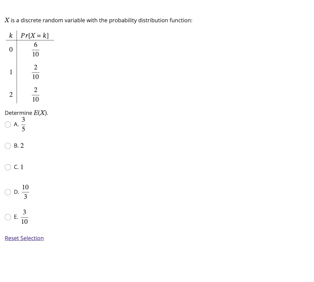 Solved X is a discrete random variable with the probability | Chegg.com