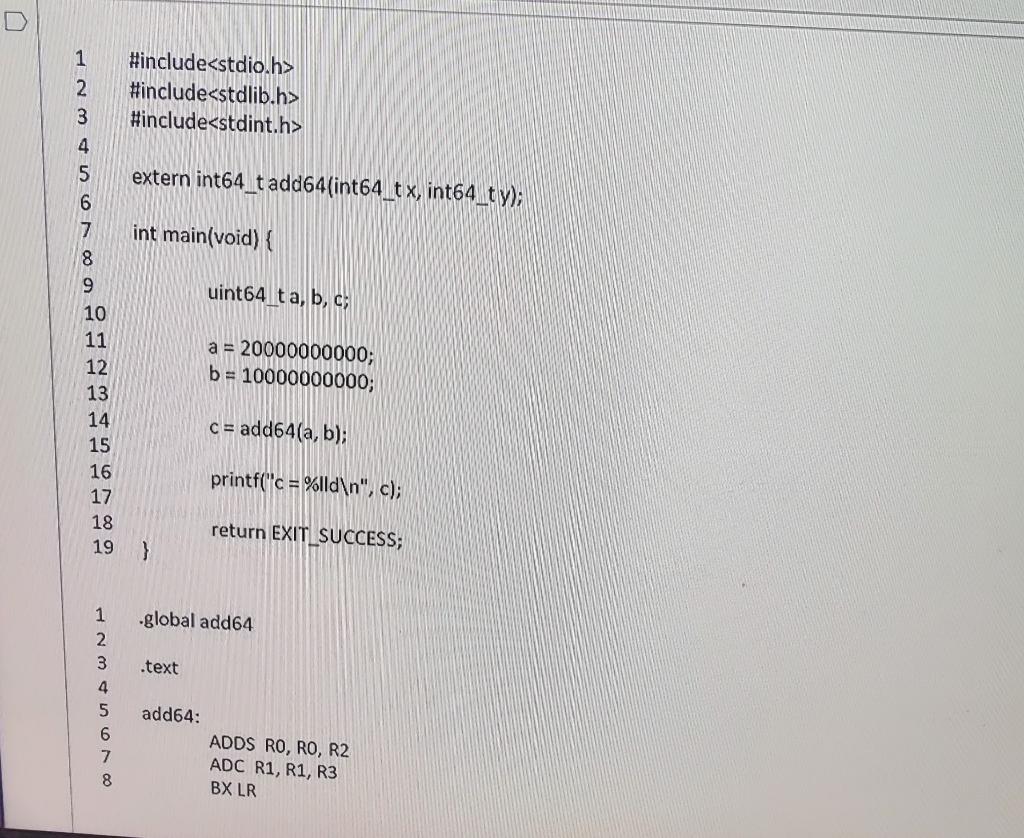 Solved ASM key: ADD ADC AND ASR B BEQ BGE BL BLE BMI CMP EOR | Chegg.com
