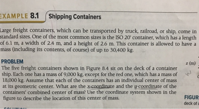 EXAMPLE 81 Shipping Containers Large freight | Chegg.com