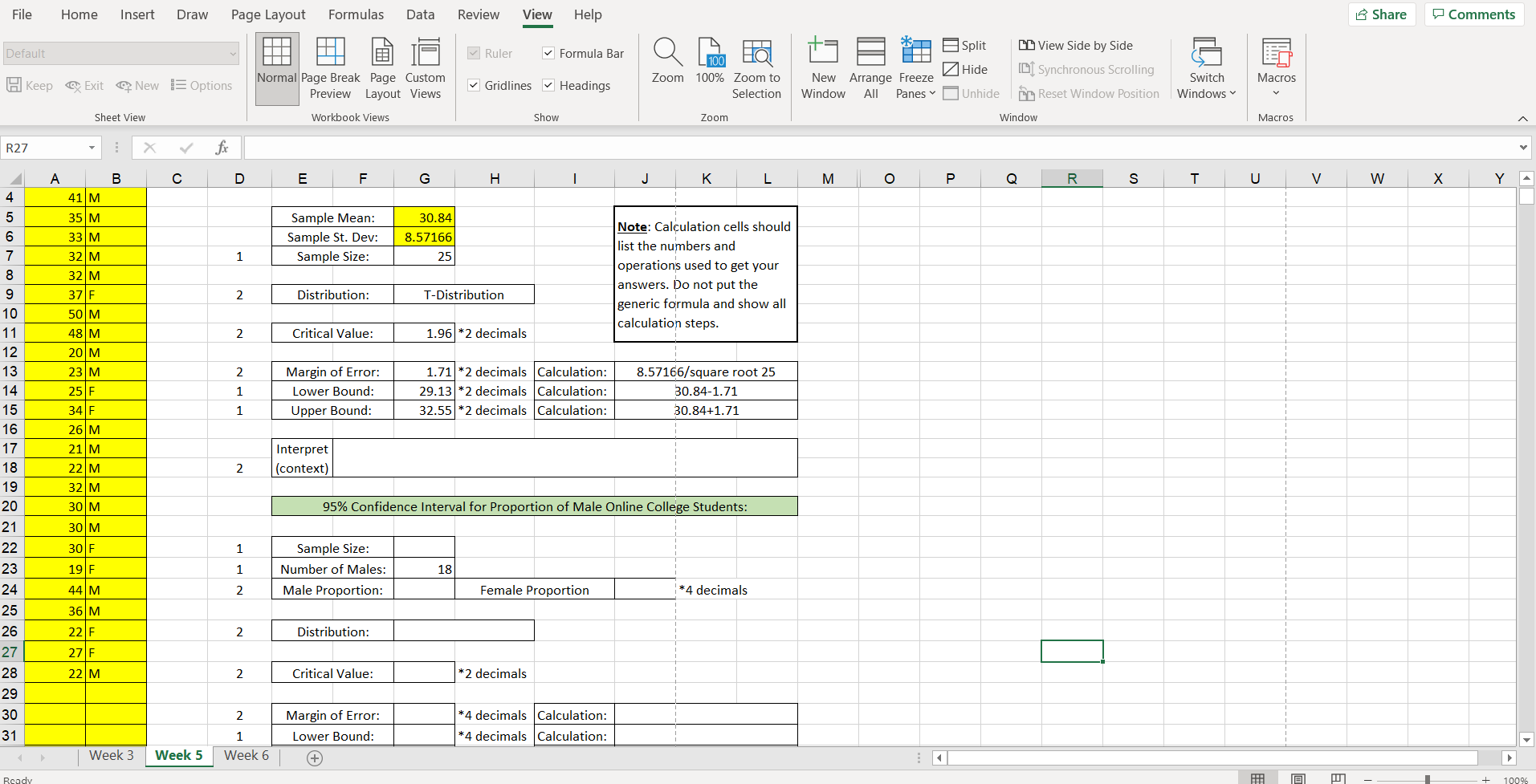 Solved File Home Insert Draw Page Layout Formulas Data | Chegg.com
