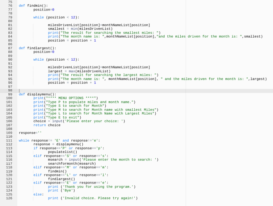 Solved [Python] Please help to modify findmin() and | Chegg.com