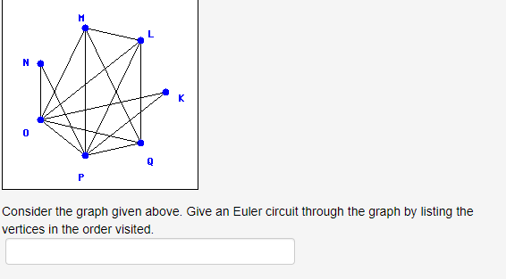 Solved Consider the graph given above. Give an Euler circuit | Chegg.com