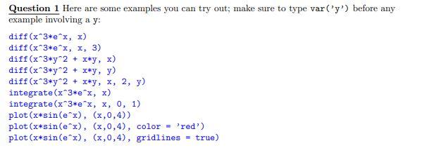 Solved What does each code do in SageMath? | Chegg.com