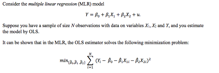 Solved Consider the multiple linear regression (MLR) model Y | Chegg.com