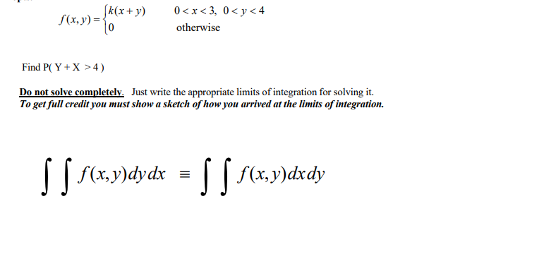 Solved The joint probability density function of X and Y is | Chegg.com