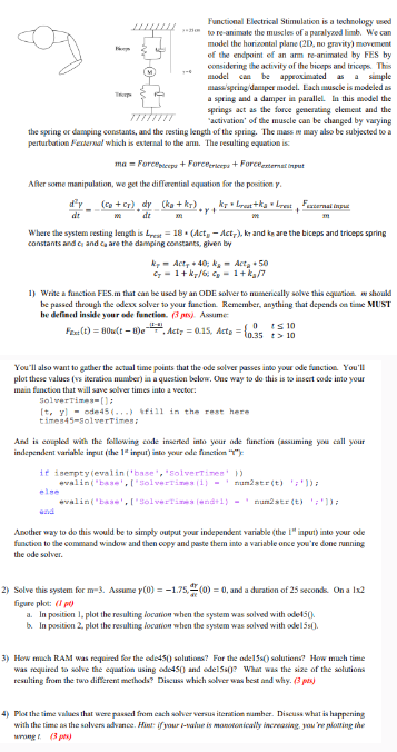 Solved Functional Electrical Stimulation is a techeology | Chegg.com