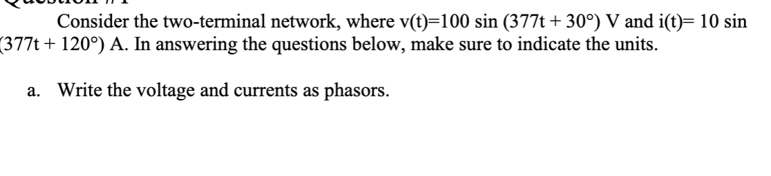 Solved Consider the two-terminal network, where | Chegg.com