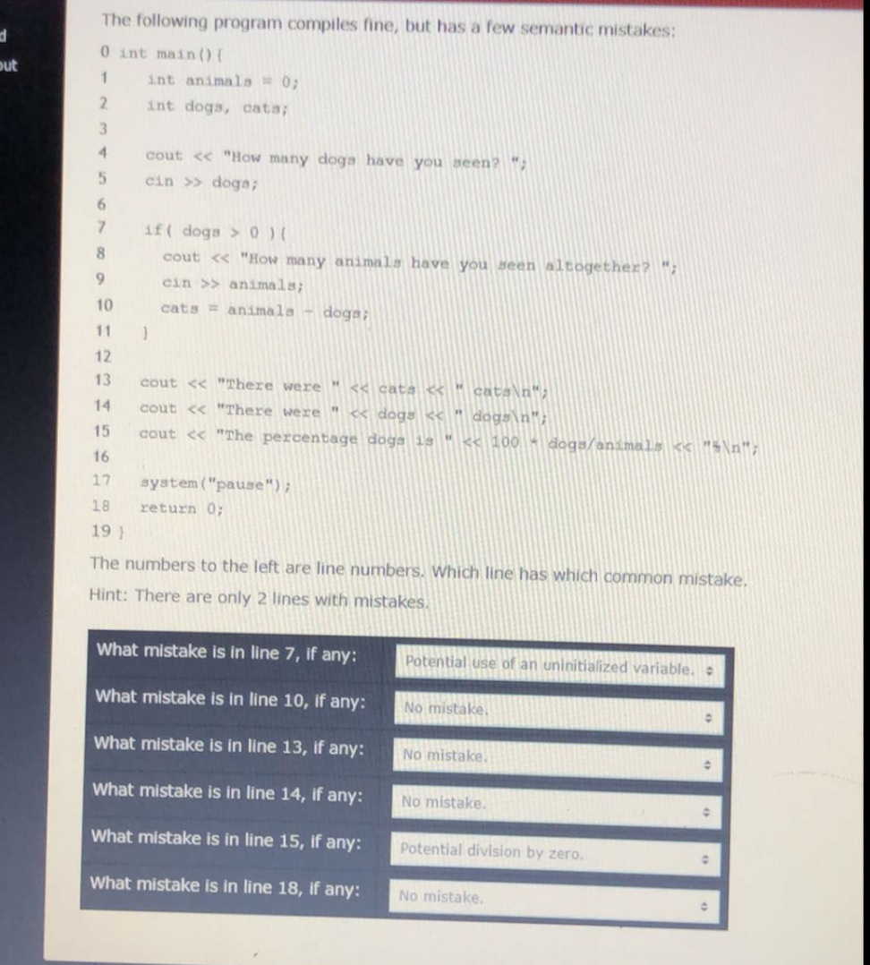 Solved d but The following program compiles fine, but has a | Chegg.com Solved d but The following program compiles fine, but has a | Chegg.com