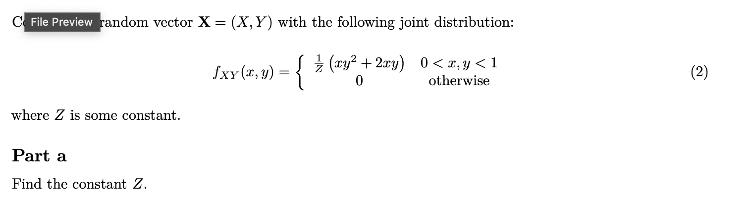 Solved C ﻿File Preview random vector x=(x,Y) ﻿with the | Chegg.com