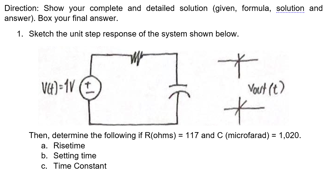 Solved Direction: Show your complete and detailed solution | Chegg.com