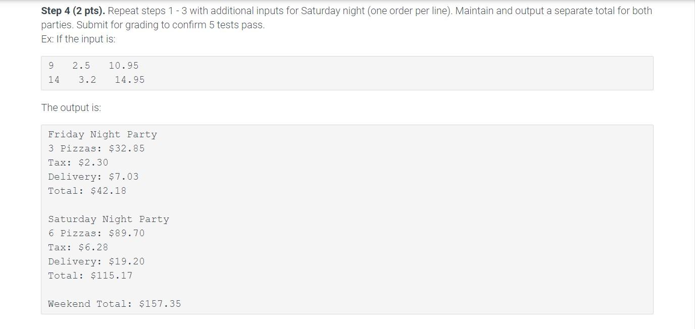 Solved Program Specifications. Write a program to calculate | Chegg.com