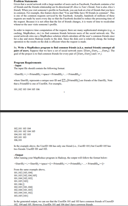 Solved This should utilize Hadoop along with Python and | Chegg.com
