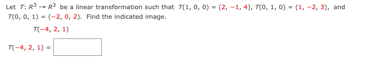 Solved Let T:R3→R3 be a linear transformation such that | Chegg.com