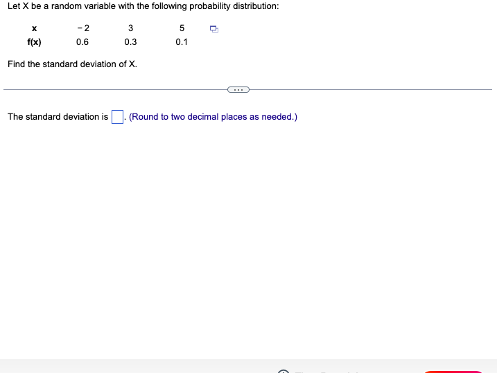Solved Let X be a random variable with the following | Chegg.com