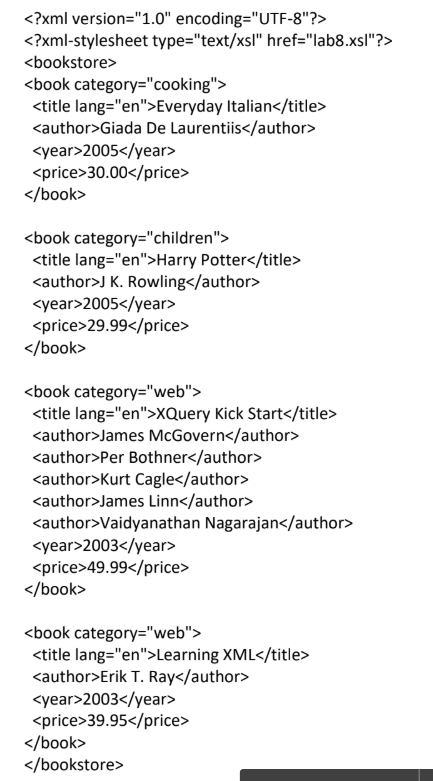 Write a DTD code inside the XML code then run in | Chegg.com