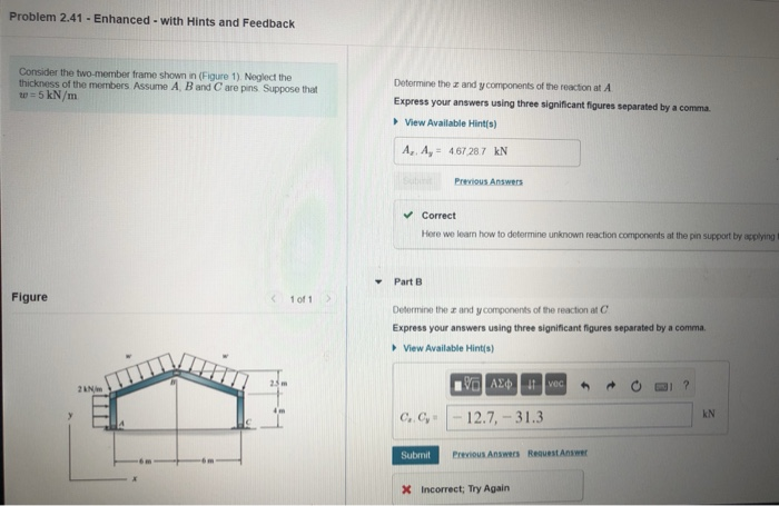 Solved Problem 2.41 - Enhanced- with Hints and Feedback | Chegg.com