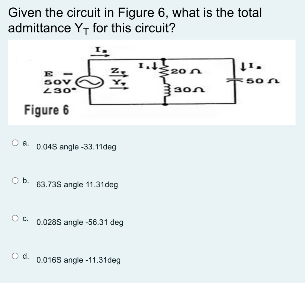 Solved Given the circuit in Figure 6, what is the total | Chegg.com