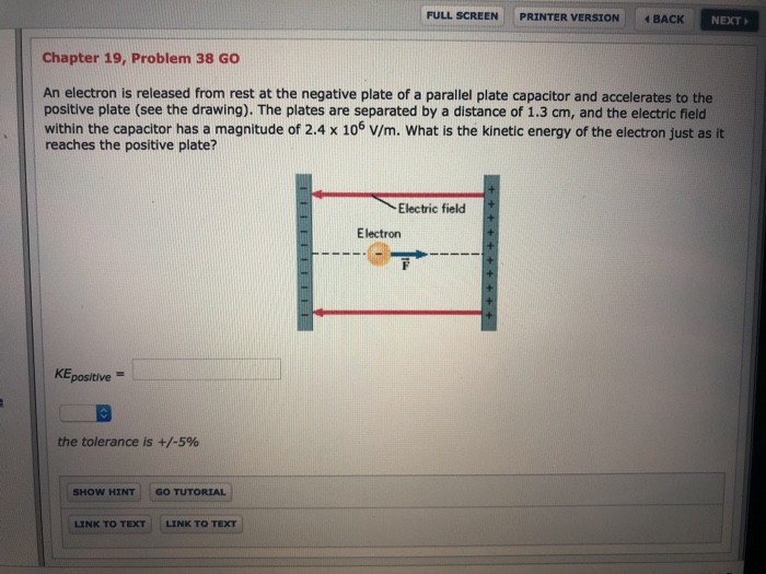 Solved FULL SCREEN PRINTER VERSION BACK NEXT Chapter 19, | Chegg.com