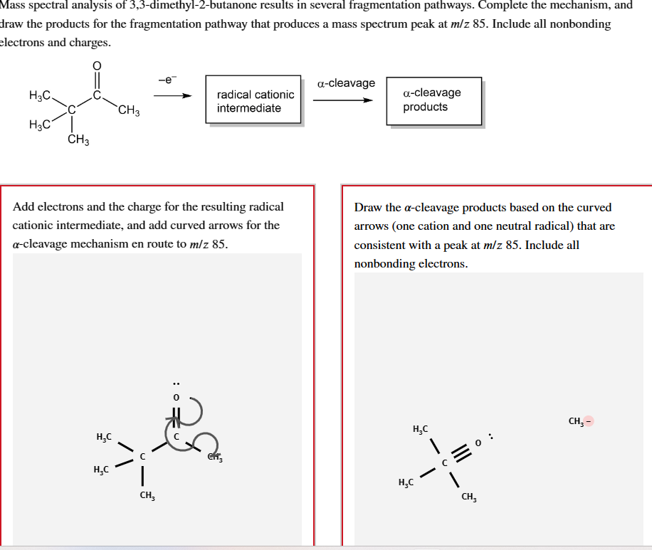 Solved Aass spectral analysis of 3,3-dimethyl-2-butanone | Chegg.com