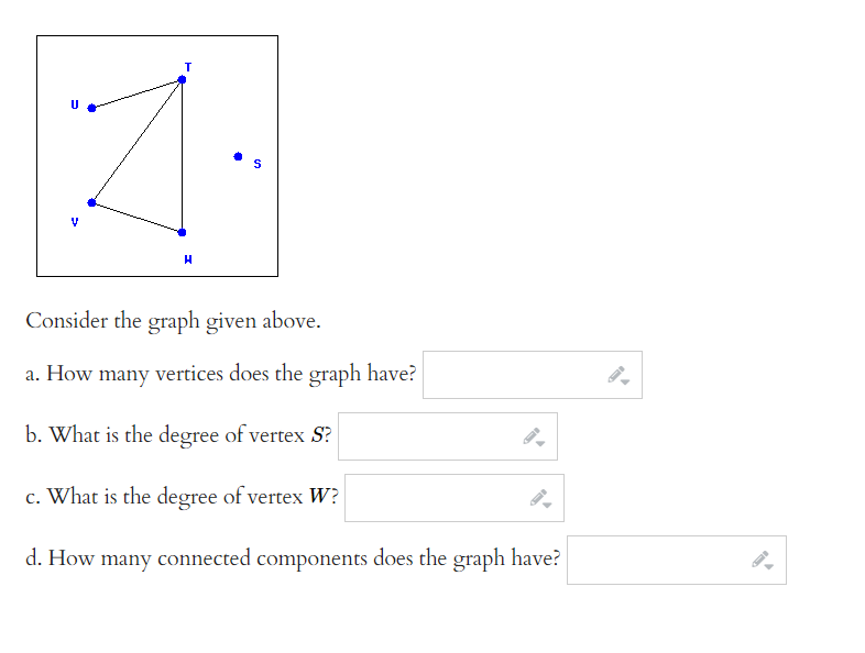 Solved Consider the graph given above.a. ﻿How many vertices | Chegg.com