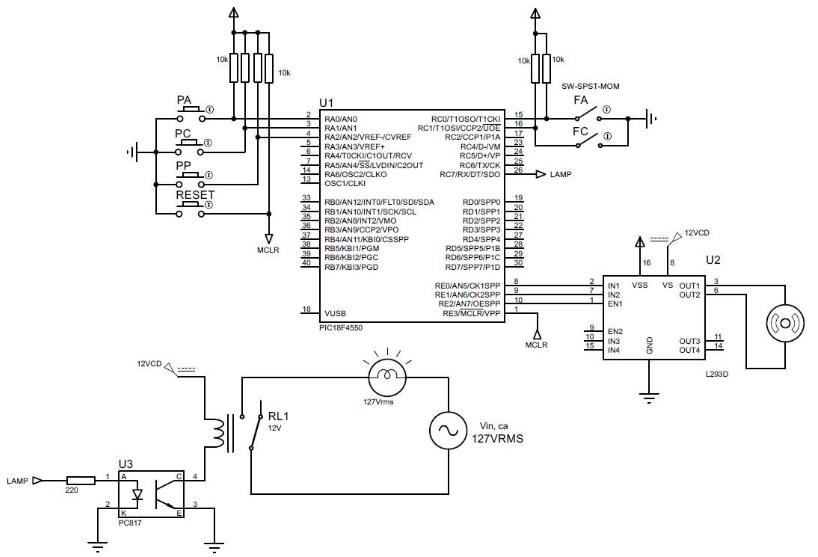 Develop C code (MPLAB XC8) for the following diagram | Chegg.com