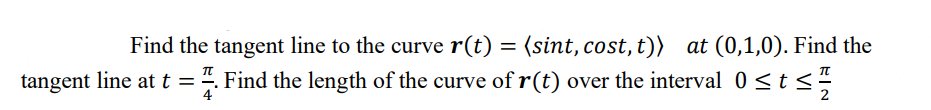 Solved Find the tangent line to the curve | Chegg.com
