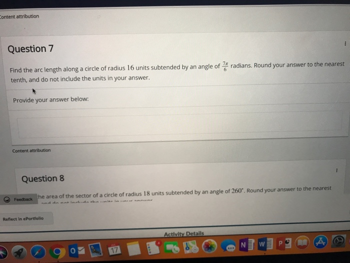 Solved ontent attribution Question 7 Find the arc length | Chegg.com