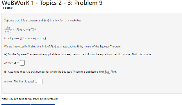 Solved Suppose that A is a constant and f(x) is a function | Chegg.com