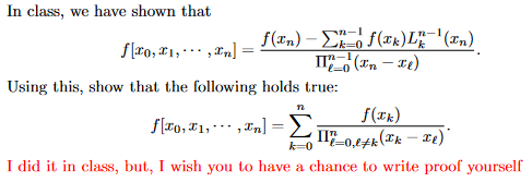 Solved In class, we have shown that | Chegg.com