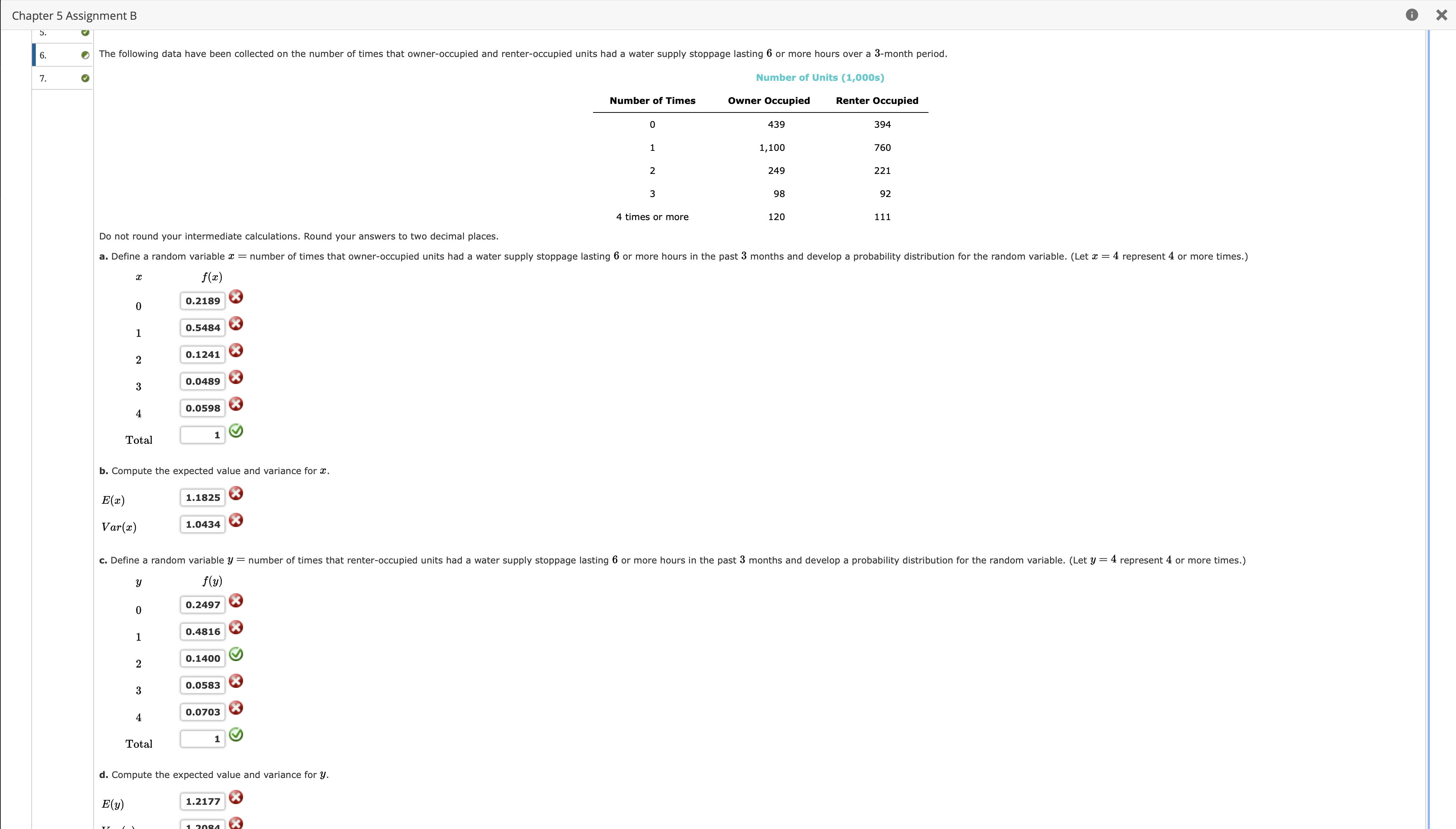 Solved b. 6. Do not round your intermediate calculations. | Chegg.com