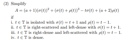 Solved (2) Simplify | Chegg.com