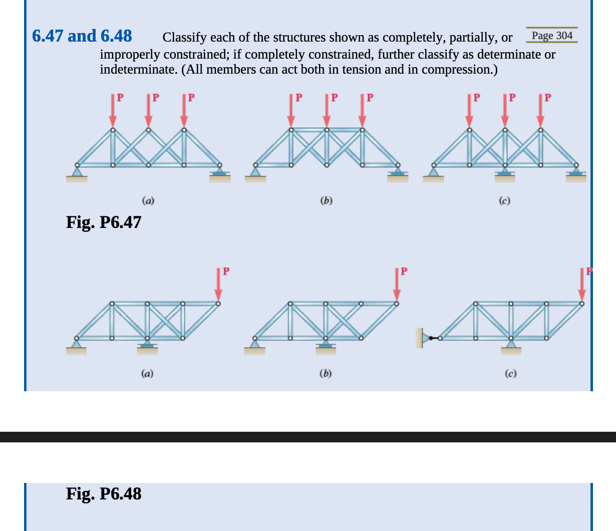 47 and 6.48 Classify each of the structures shown as | Chegg.com