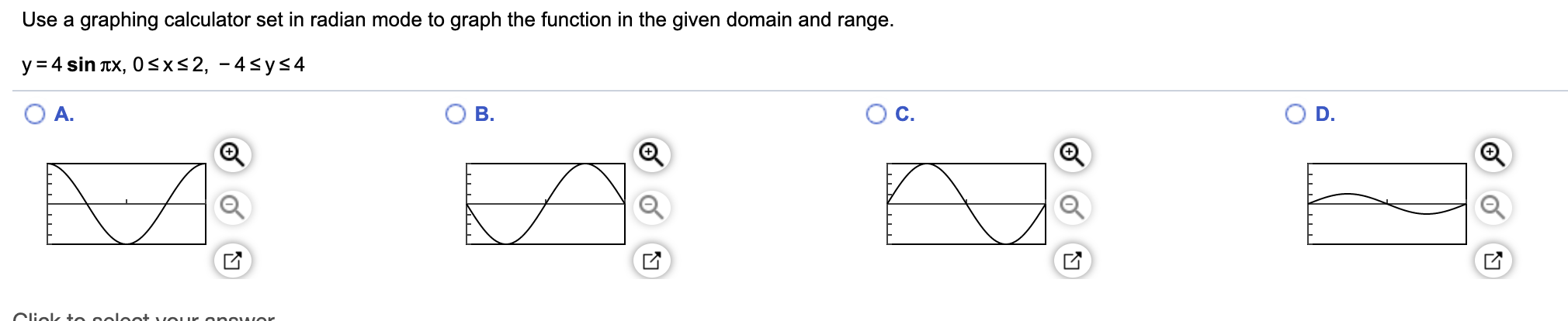 Solved Use a graphing calculator set in radian mode to graph | Chegg.com