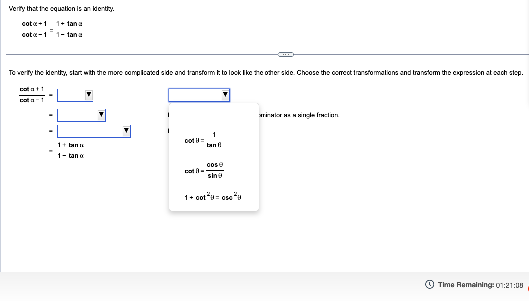 Solved Verify that the equation is an identity. | Chegg.com