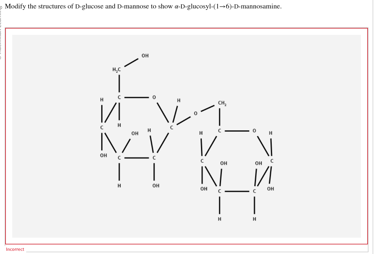 Solved Modify the structures of D-glucose and D-mannose to | Chegg.com