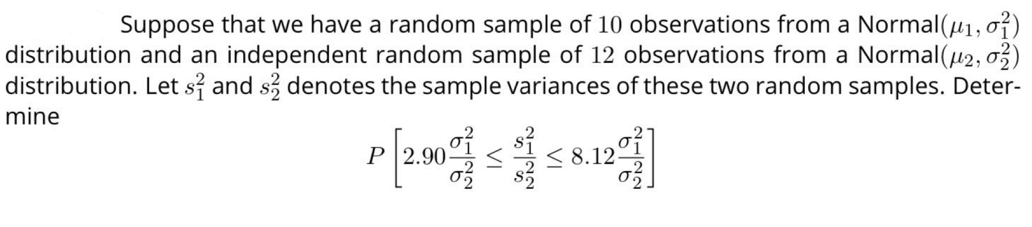 Solved Suppose that we have a random sample of 10 | Chegg.com