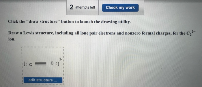 Solved 2 attempts left Check my work Click the "draw | Chegg.com