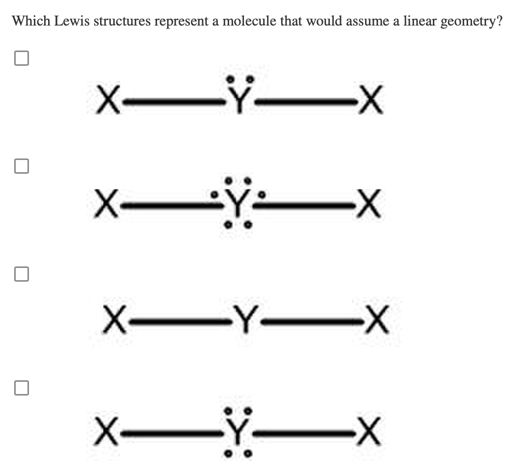 Solved Which Lewis structures represent a molecule that | Chegg.com