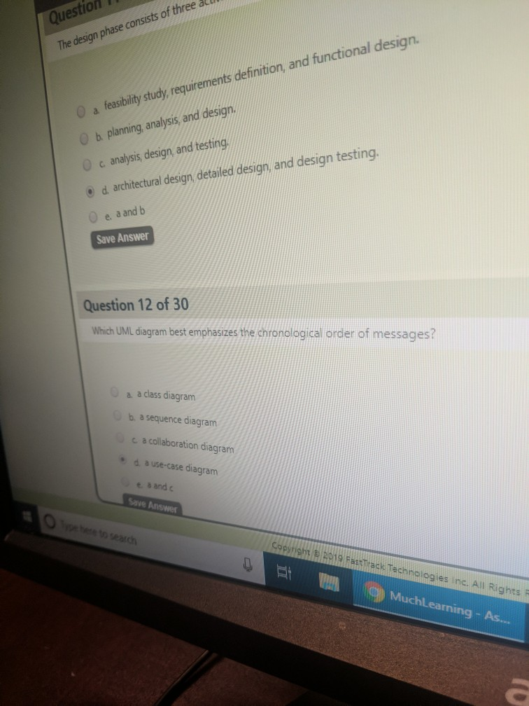 Solved Question The design phase consists of three all a | Chegg.com