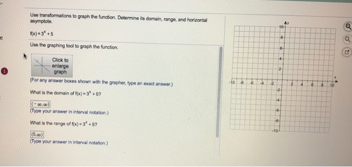 Solved Use transformations to graph the function. Determine | Chegg.com