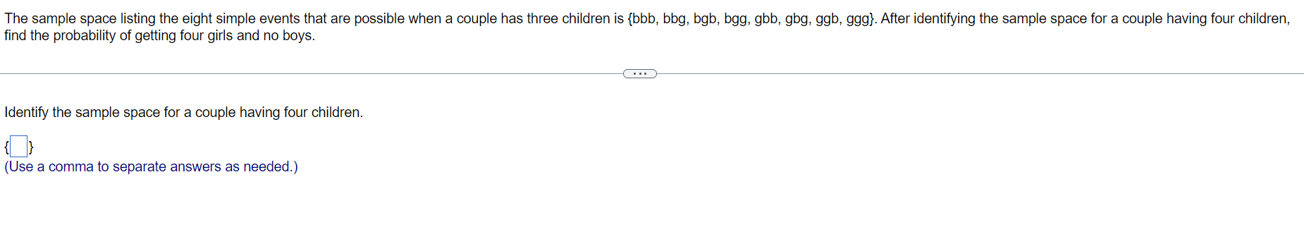Solved The sample space listing the eight simple events that | Chegg.com