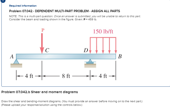 Required Information Problem 07.042 - DEPENDENT | Chegg.com