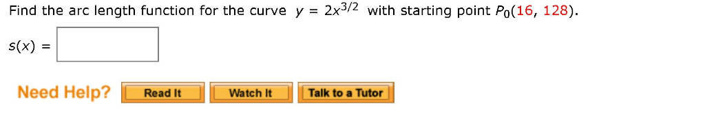 Solved Find the arc length function for the curve y - 2x3/2 | Chegg.com