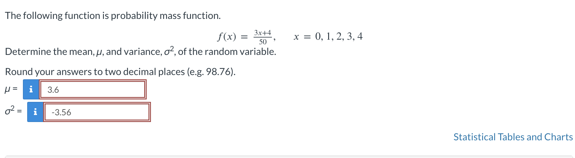 Solved The following function is probability mass function. | Chegg.com
